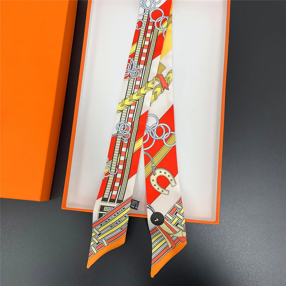 Silk Skinny Scarves & Twilly - Cucciolo & Cavallo