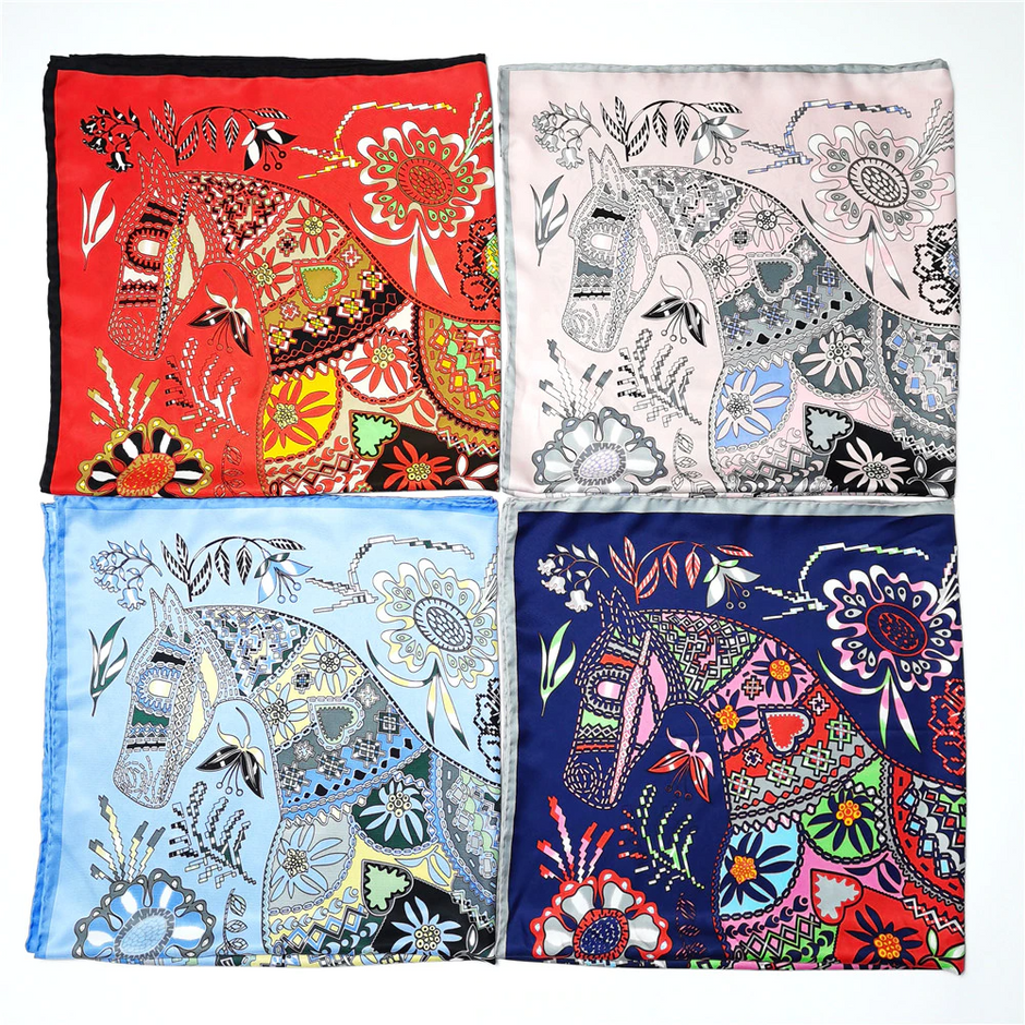 Silk Scarves - Cucciolo & Cavallo